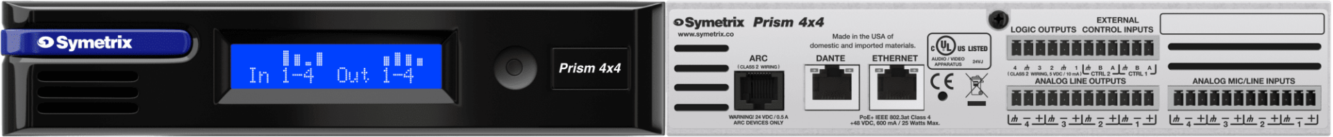 Symetrix - Prism 4x4 | Dante