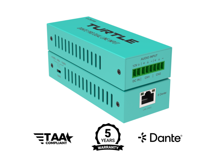 Dante Pro 2CH Analog Line Input Adapter | Dante